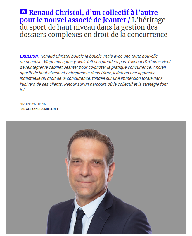 Renaud Christol, d'un collectif à l'autre pour le nouvel associé de ...